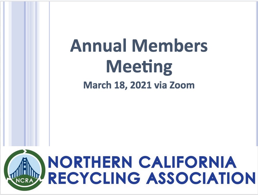 Annual Member Meeting Presentation, 2021 – Northern California ...